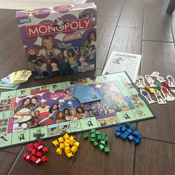 Hasbro | Toys | Monopoly Junior Disney Channel Y2k Board Game Complete ...